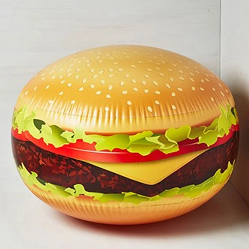 厂家定制耐用pvc逼真创意汉堡充气球乙烯基折叠汉堡球广告汉堡玩具 - Buy Burger Inflatable Ball folding ...