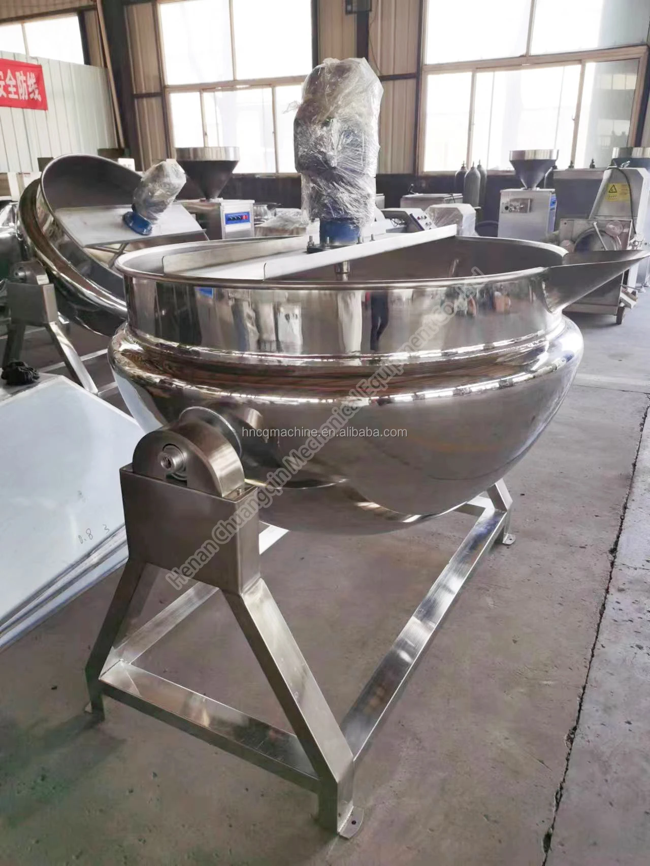 800l Steam Jacketed Kettle Steam Jacketed Kettle 500 Liter Automatic ...