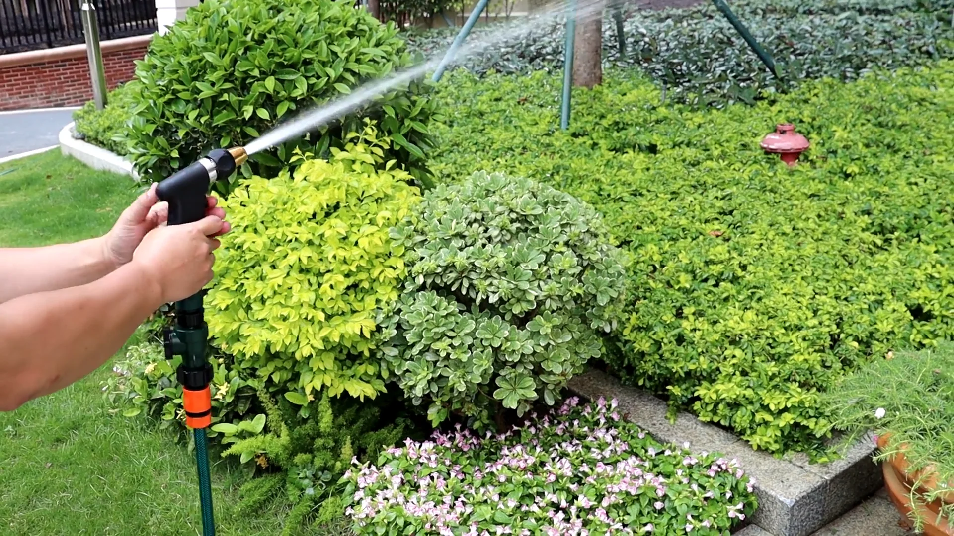 Sunshine Adjustable Garden Hose Nozzle Water Sprinkler Heavy Duty ...