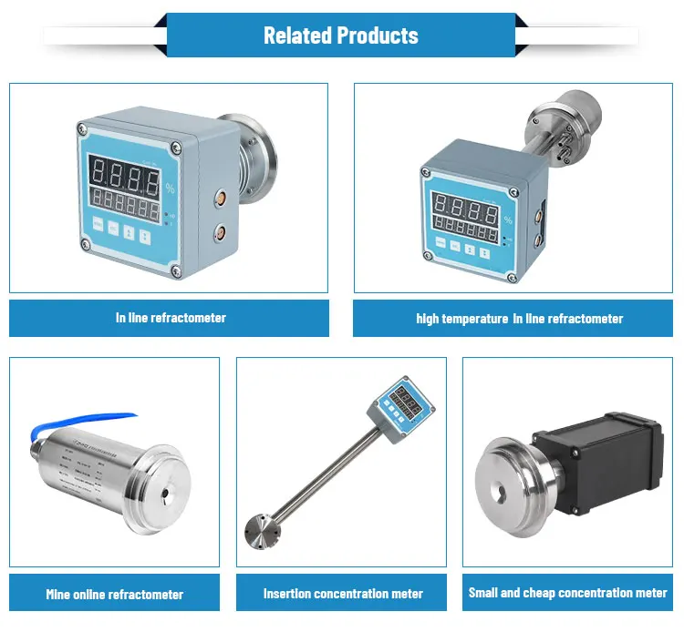 4~20ma Rs485 Digital Display Inline Brix Refractometer For Food ...