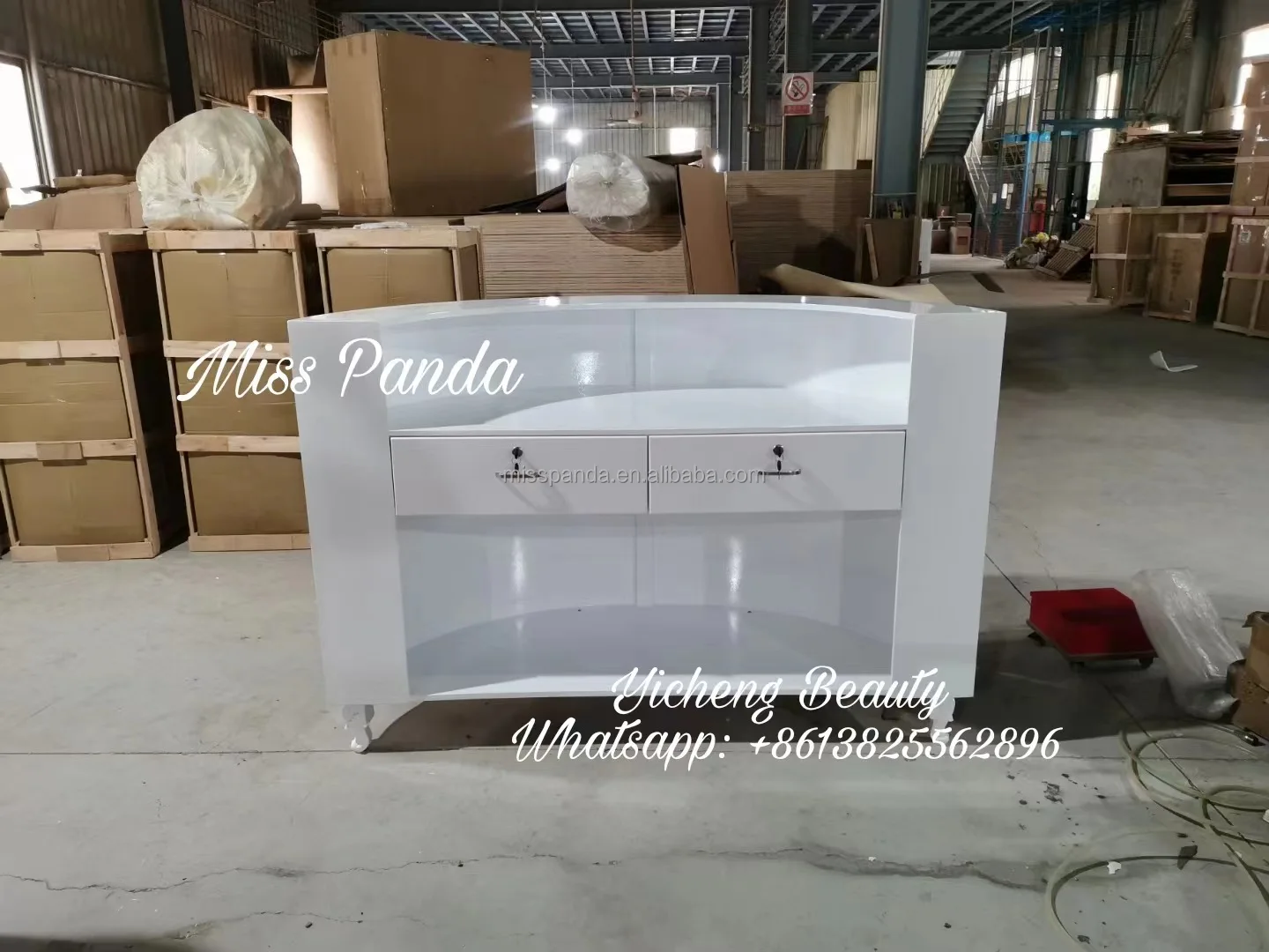 Wholesales Modern Reception Counter Cashier Reception Desk Semi Circle ...