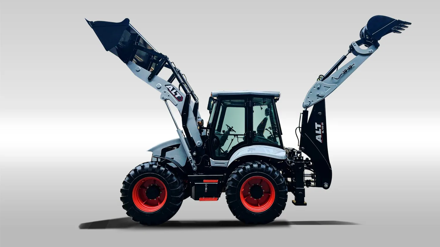 Aolite Bl105-25 Backhoe Excavator Loader Mini Backhoe 4x4 Pala ...
