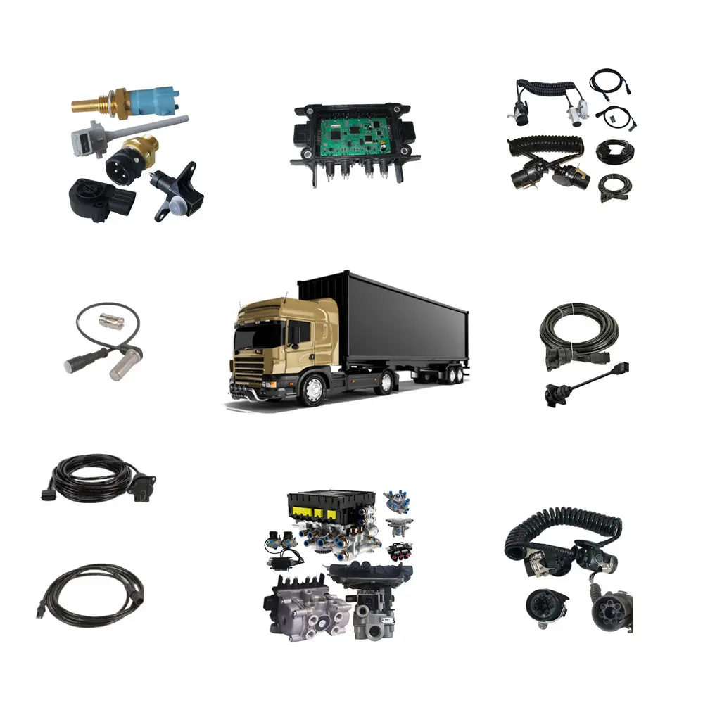 Truck Trailer Abs Ebs Speed Sensor Power Cables For Volvo Benz Scania ...