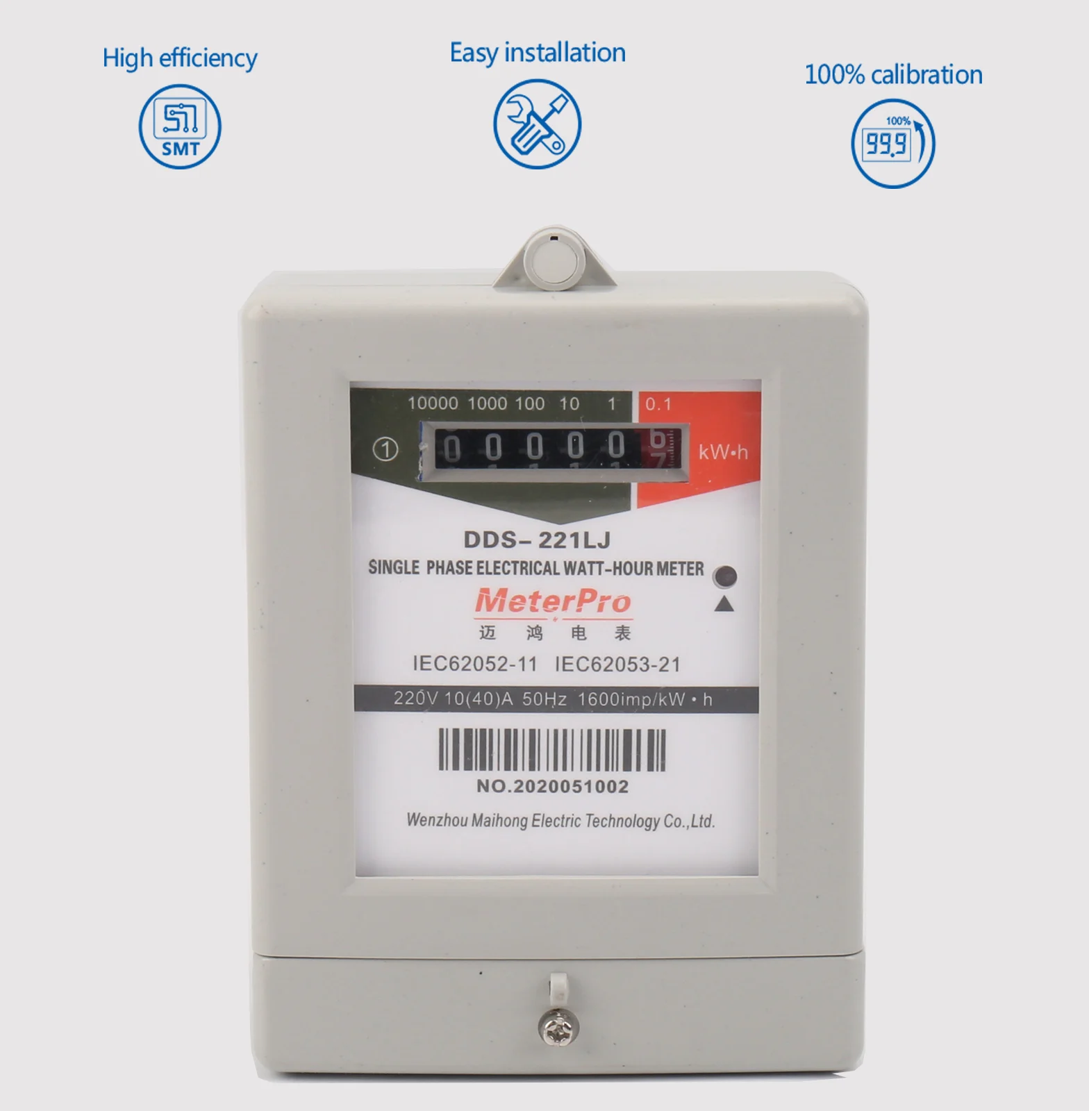 Single Phase Used Electric Meters with Second Hand PCB