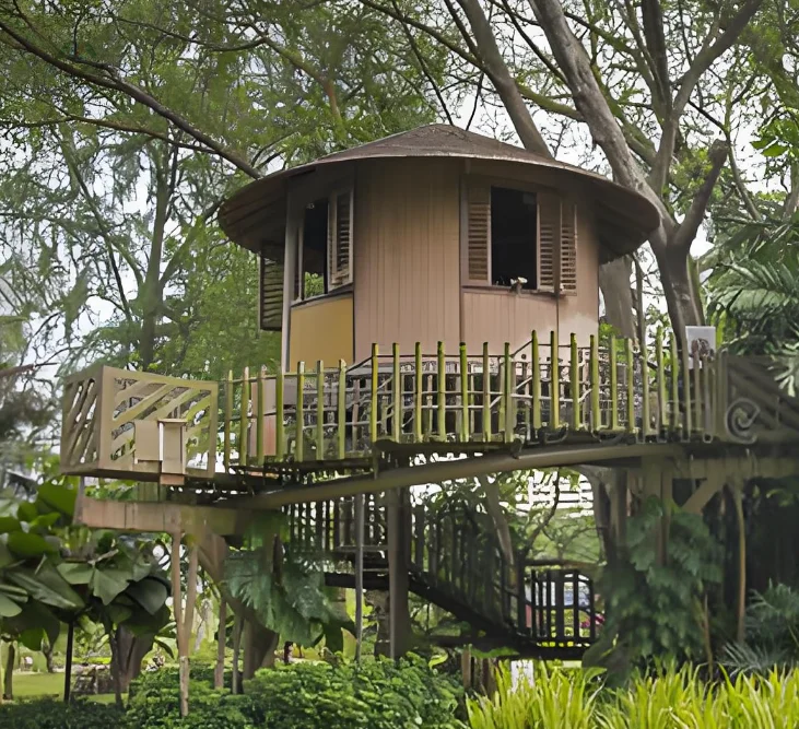 2025 Luxury Prefab Wooden Houses - Birdcage-Shape Tree House for Hotels