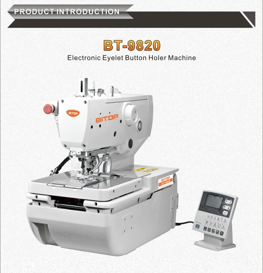 Bitop Electronic Eyelet Button Hole Machine Industrial Button Holing ...