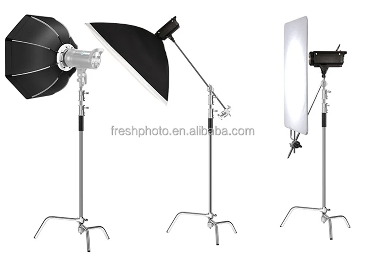 Heavy Duty Light Stand Magic Leg Stainless Steel C Stand 3.3M Floor ...