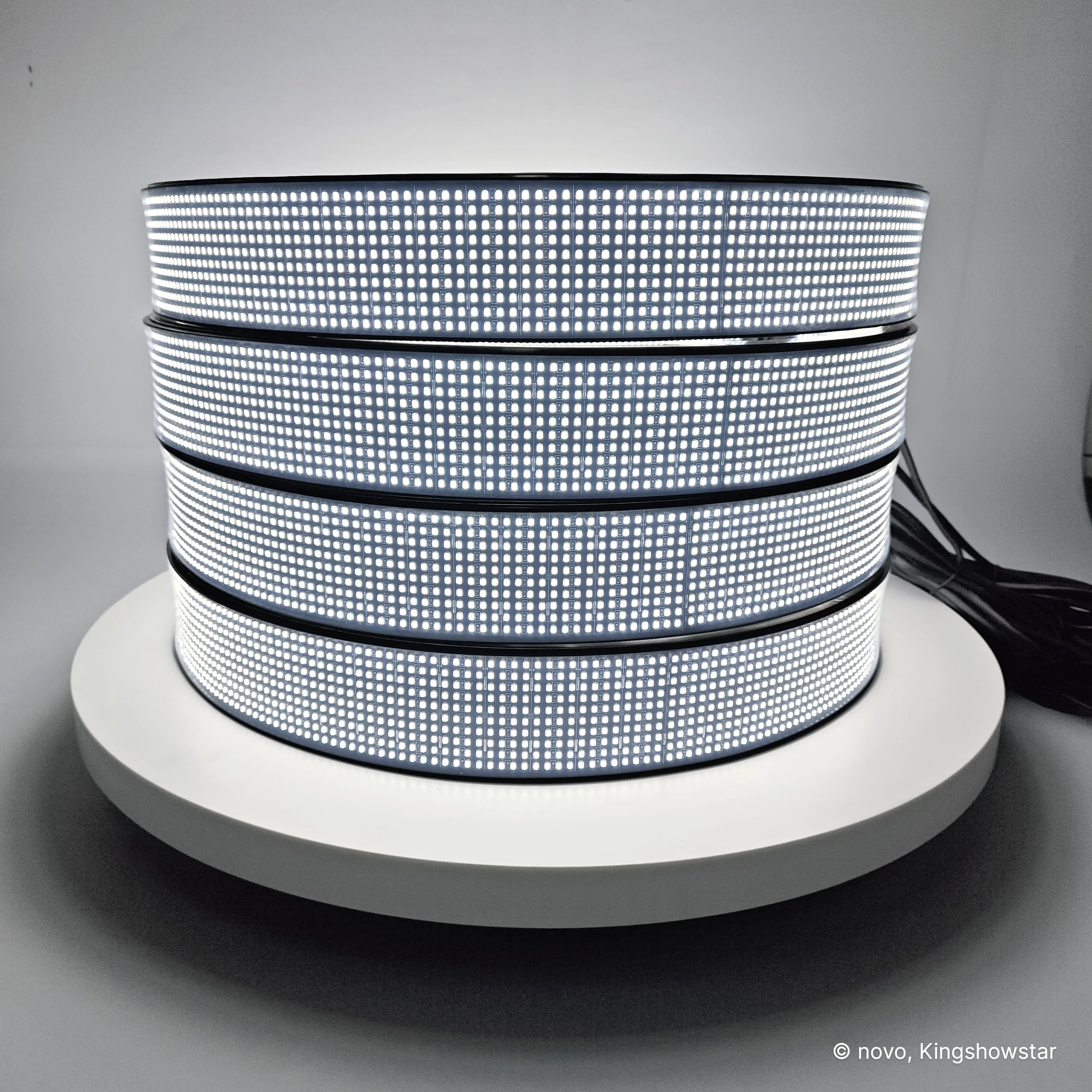 Kingshowstar Max Outside 10 Row Wheel Lights for Truck Pure White LED ...