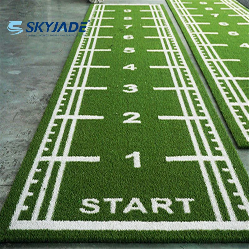 Customized GYM Turf - Green Color with Numbers Artificial Grass