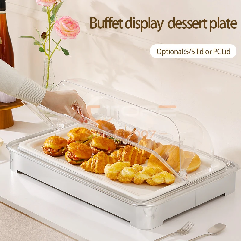 Party Restaurant Buffet Equipment Cooling System Cold Food Display Pans ...