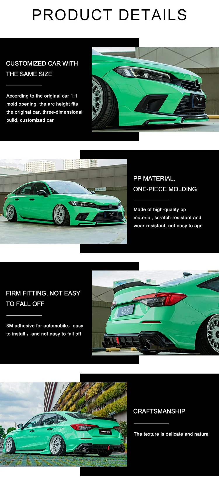 Yofer Body Kit 11th Gen Civic - Enhance Your Vehicle's Style