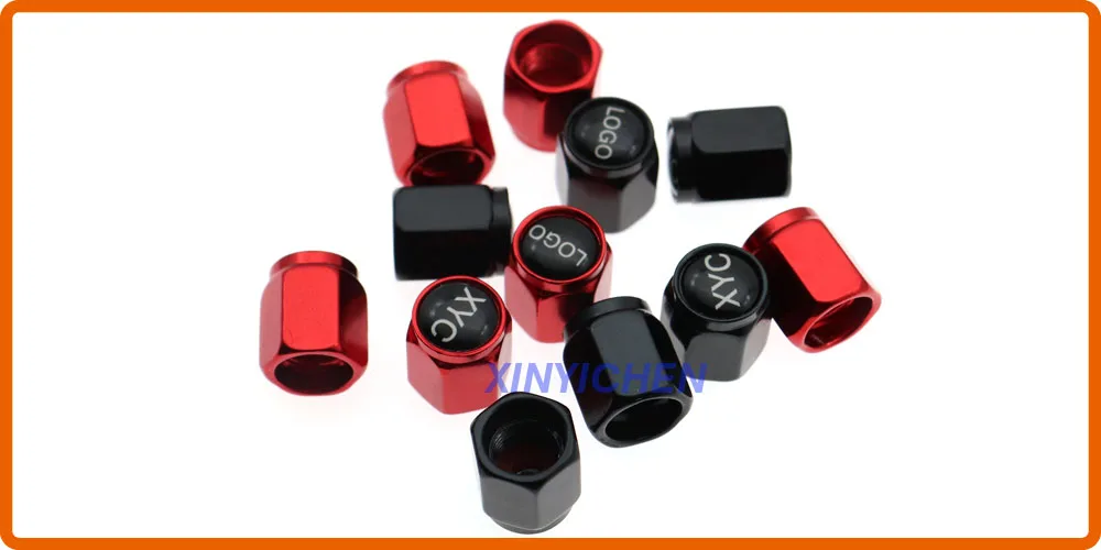 Custom logo Tire Cap Valve Cover Aluminum Neo Chrome Valve Cap ...