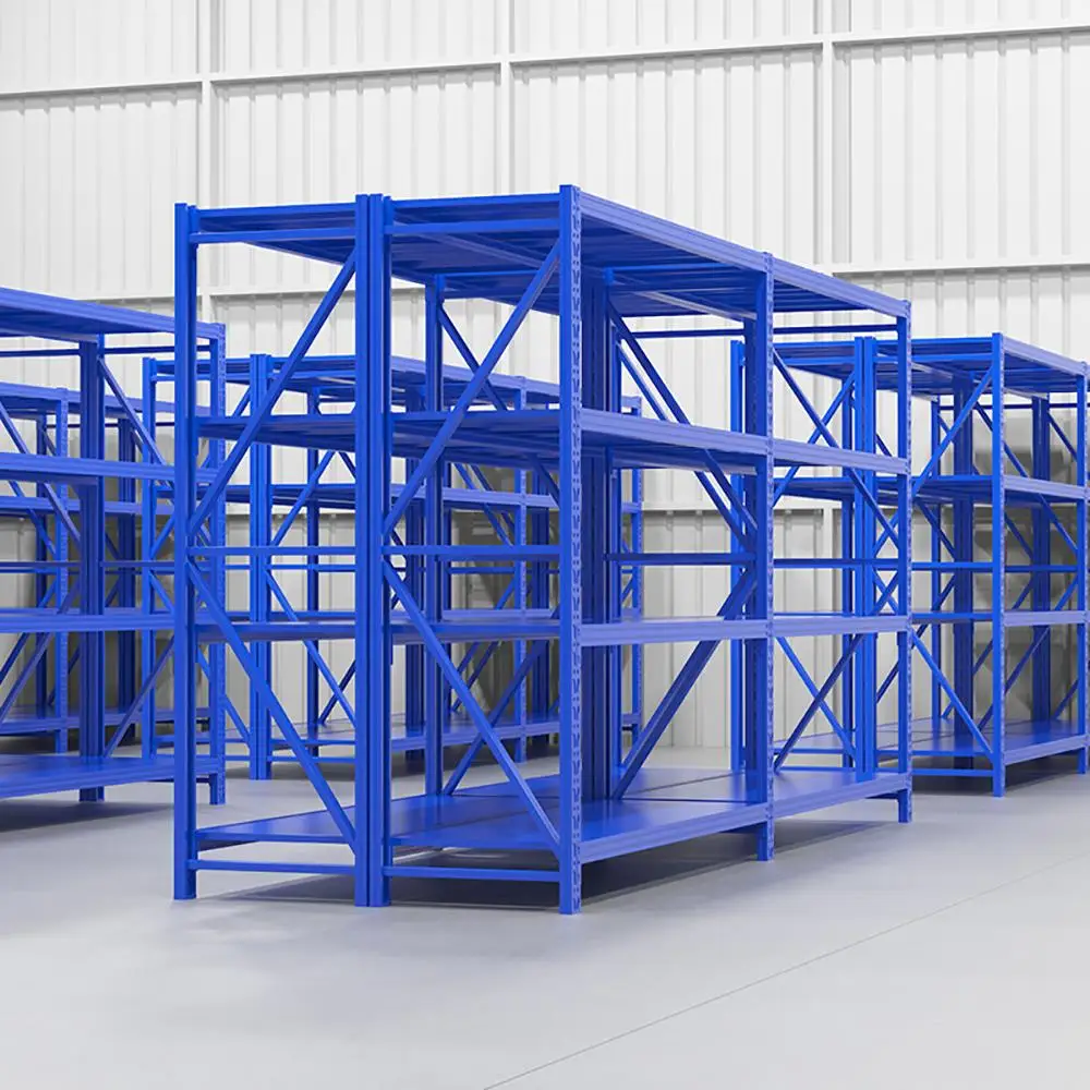 Painted Powder Coated Storage Bolted Metal Shelf Factory Steel Storage ...