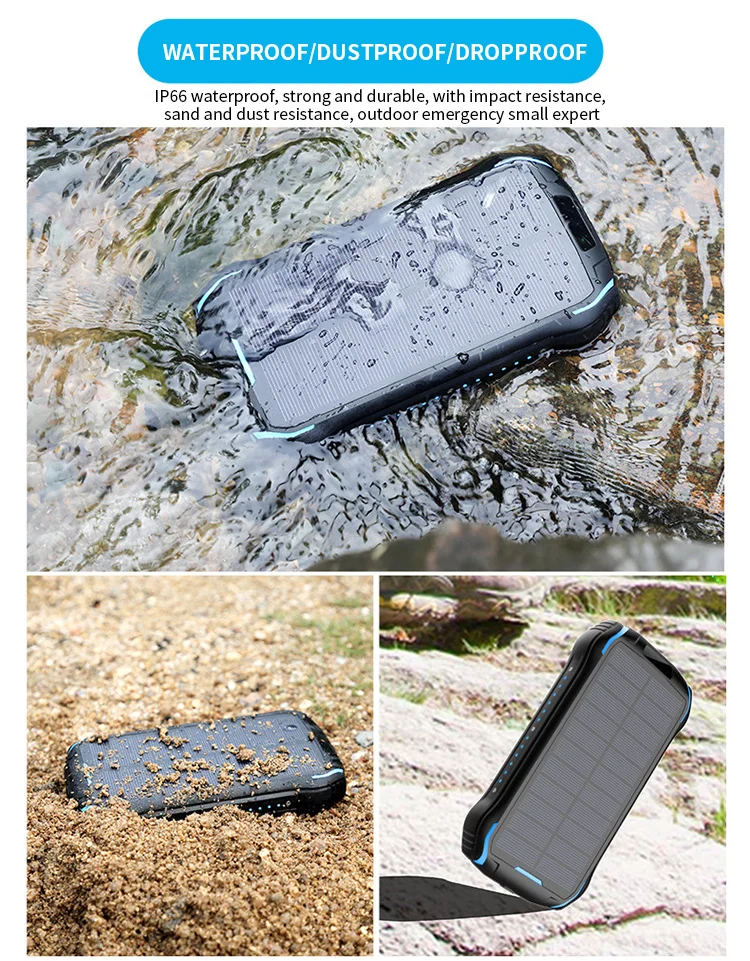 3 Ports Output Outdoor Waterproof Power Bank 26800mah New Power Bank ...
