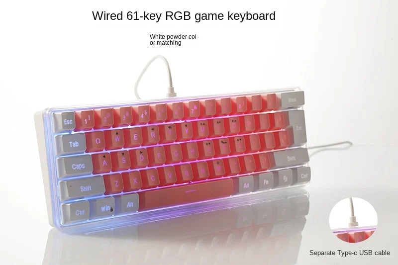 Rgb Keyboard Wired Keyboard With Multimedia Keys Teclado Gaming Gamer ...