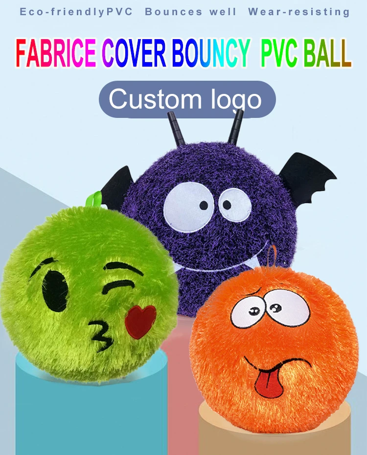 Custom Inflatable Beach Bouncing Ball Plush Toy for Kids