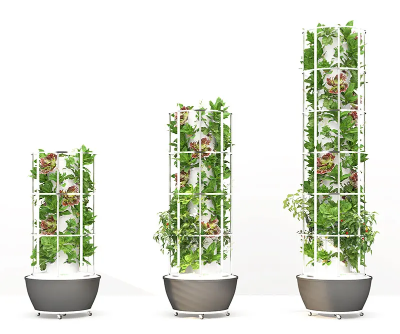 Vegetable Hydroponics Tower Vertical Tower Growing Wall Systems Column ...