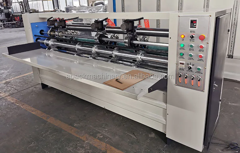 Thin Blade Slitter Scorer Corrugated Carton Box Making Machine ...