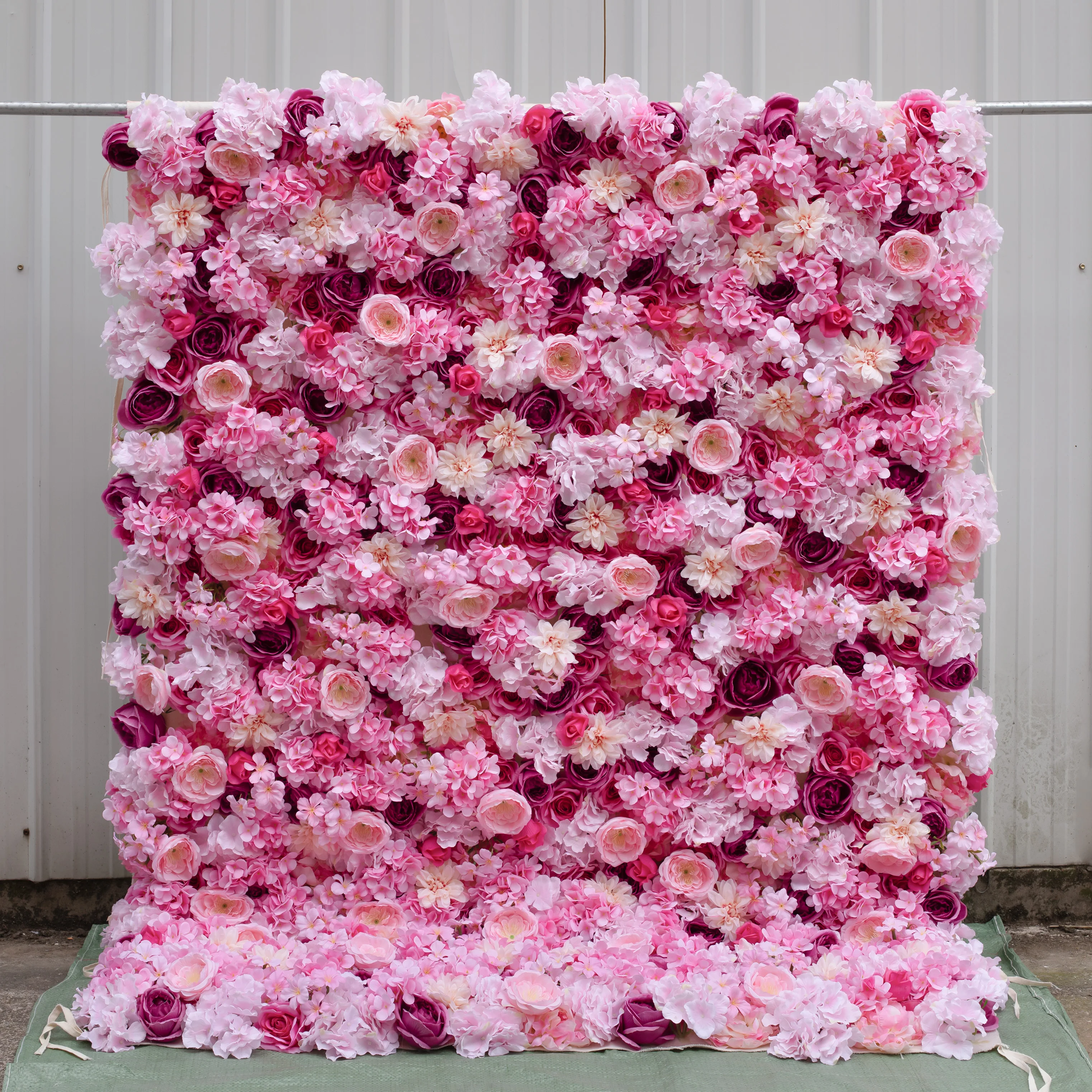 Flower Wall Backdrop 8ft X 8ft - Perfect for Parties & Weddings