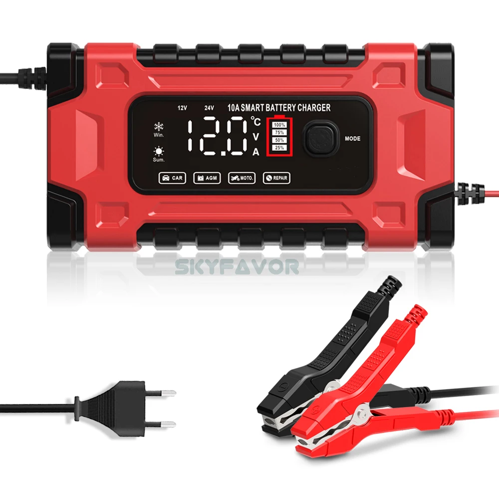 Pulse Repair Battery Charger - 12V 10A, 24V 5A Universal