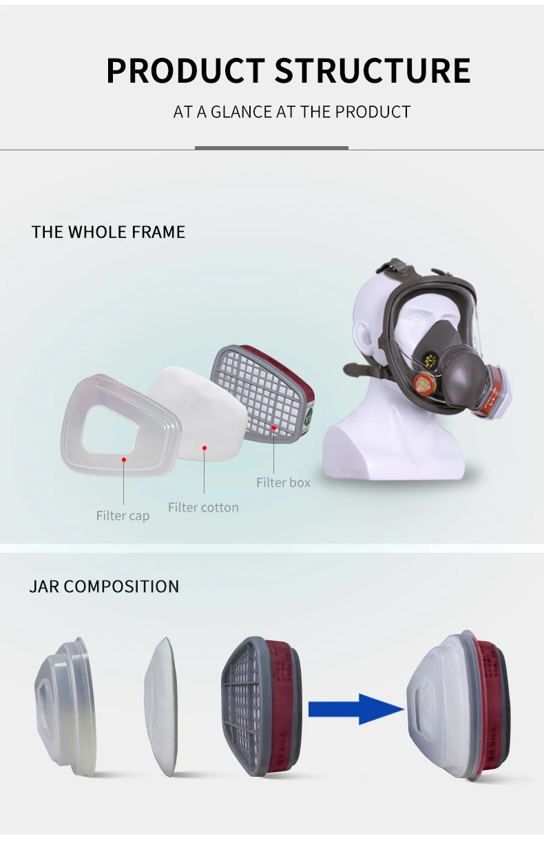 6800 Full Face Gas Mask - Respiratory Protection & Fast Delivery