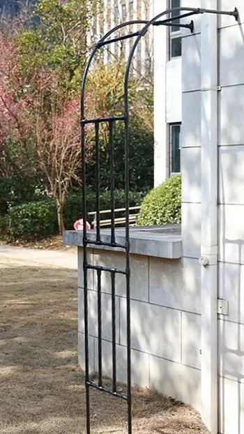 Garden Half Arch - Metal Garden Arbor Arch Trellis For Climbing Plants ...