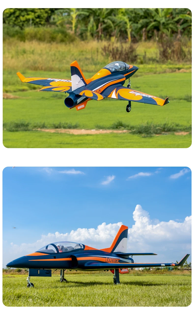 FMS 90mm Ducted Fan EDF Jet Super Viper 6ch PNP RC Aircraft with Flap ...