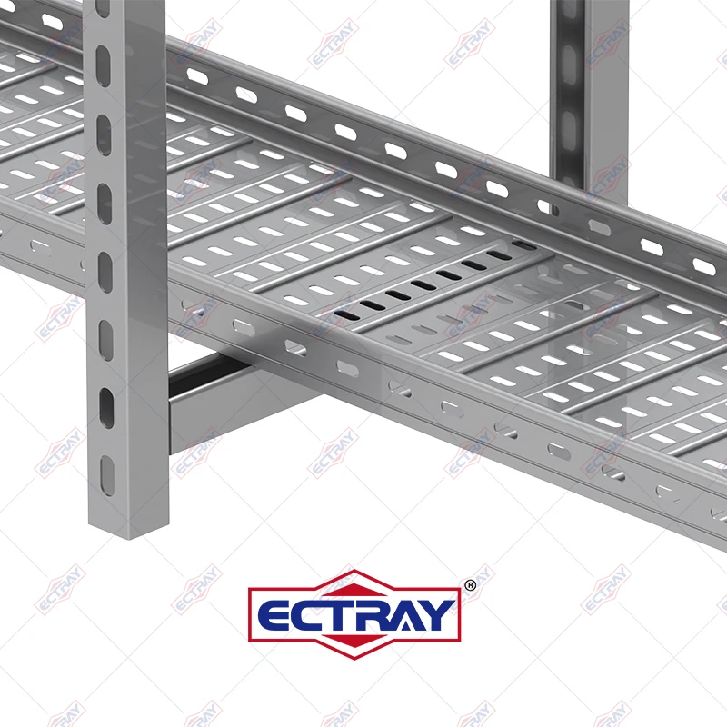 ECTRAY Ventilated Steel Cable Management Tray Industrial Outdoor Energy ...