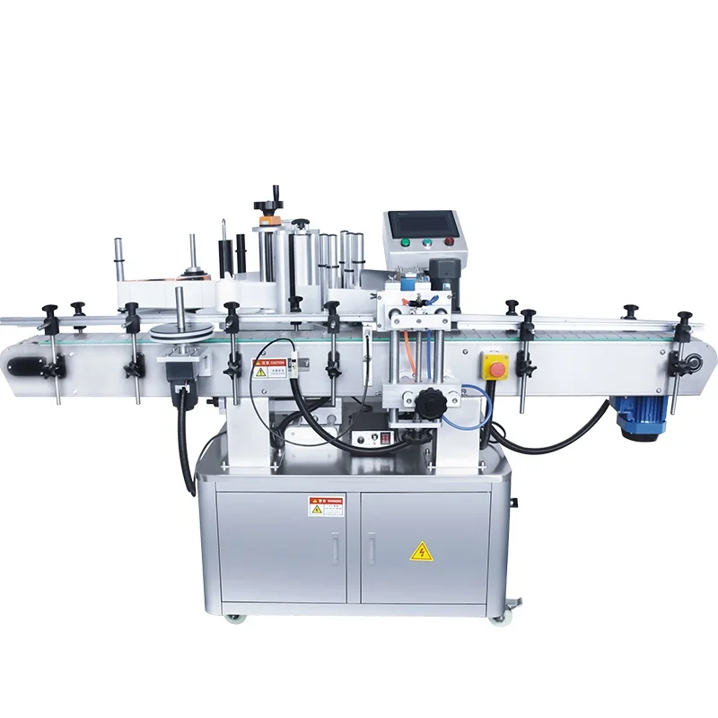 Automatic Positioning Front And Back Label Round Bottle Self-adhesive Labeling Machine Winery ...