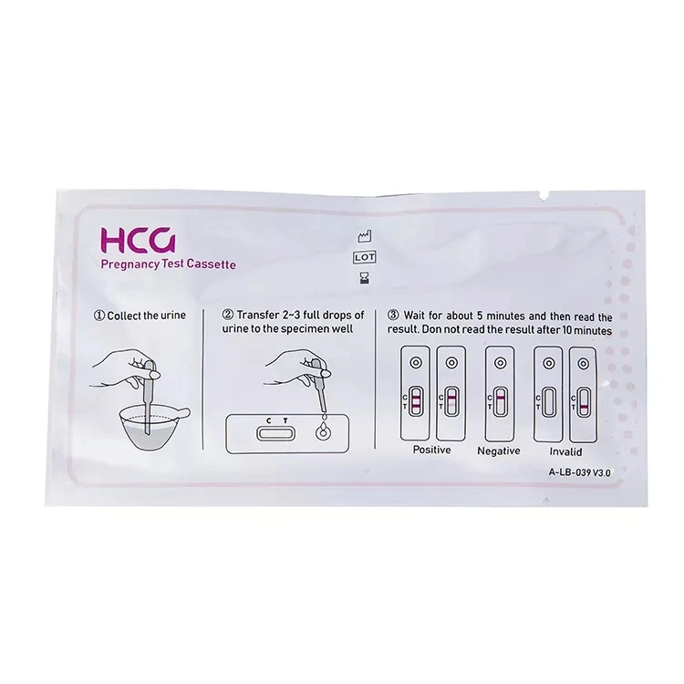 99.8% Accuracy Hcg Pregnancy Test Cassette Colloidal Gold Easy Rapid ...