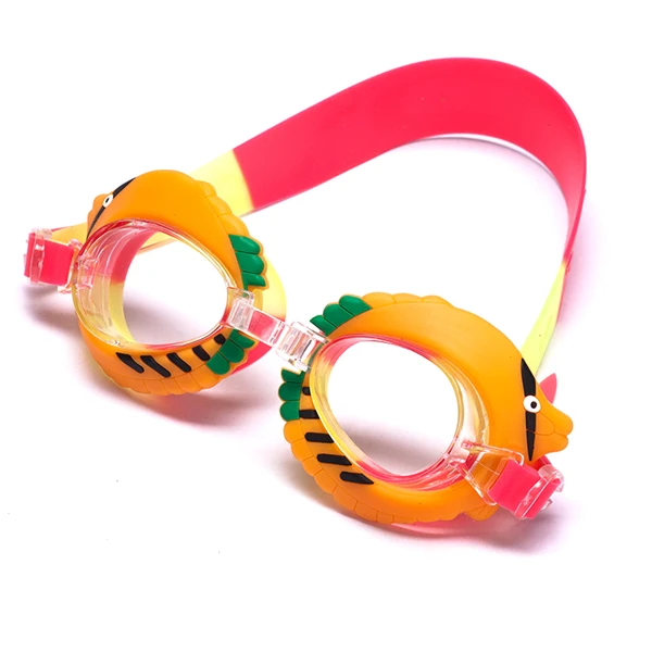 Fashionable Silicone Funny Cartoon Circle Cute Kids Swimming Goggles ...