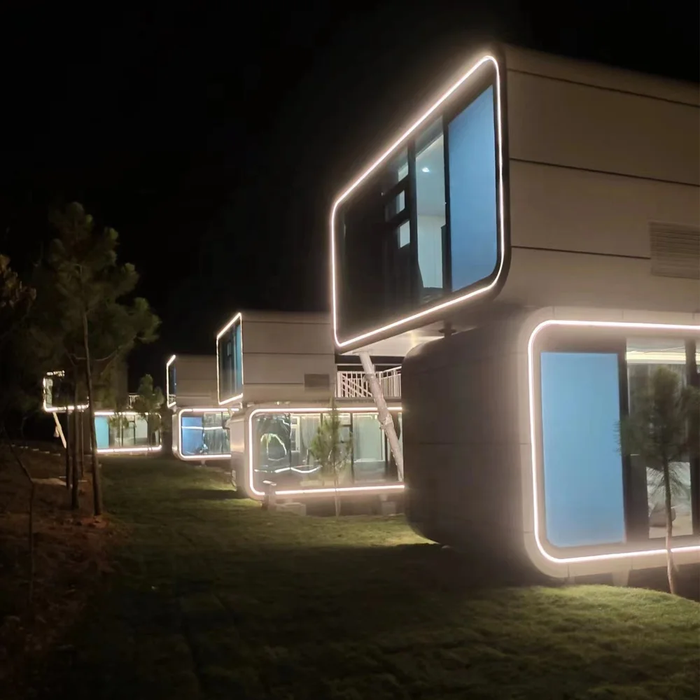 Custom 20ft 40ft Tiny Luxury Prefab Space Capsule House