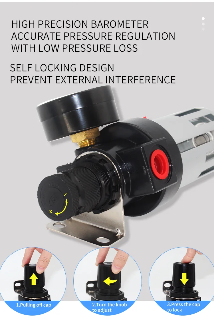 Airtac Type Air Compressor Filtration Pressure Reducing Valve Afc2000 ...