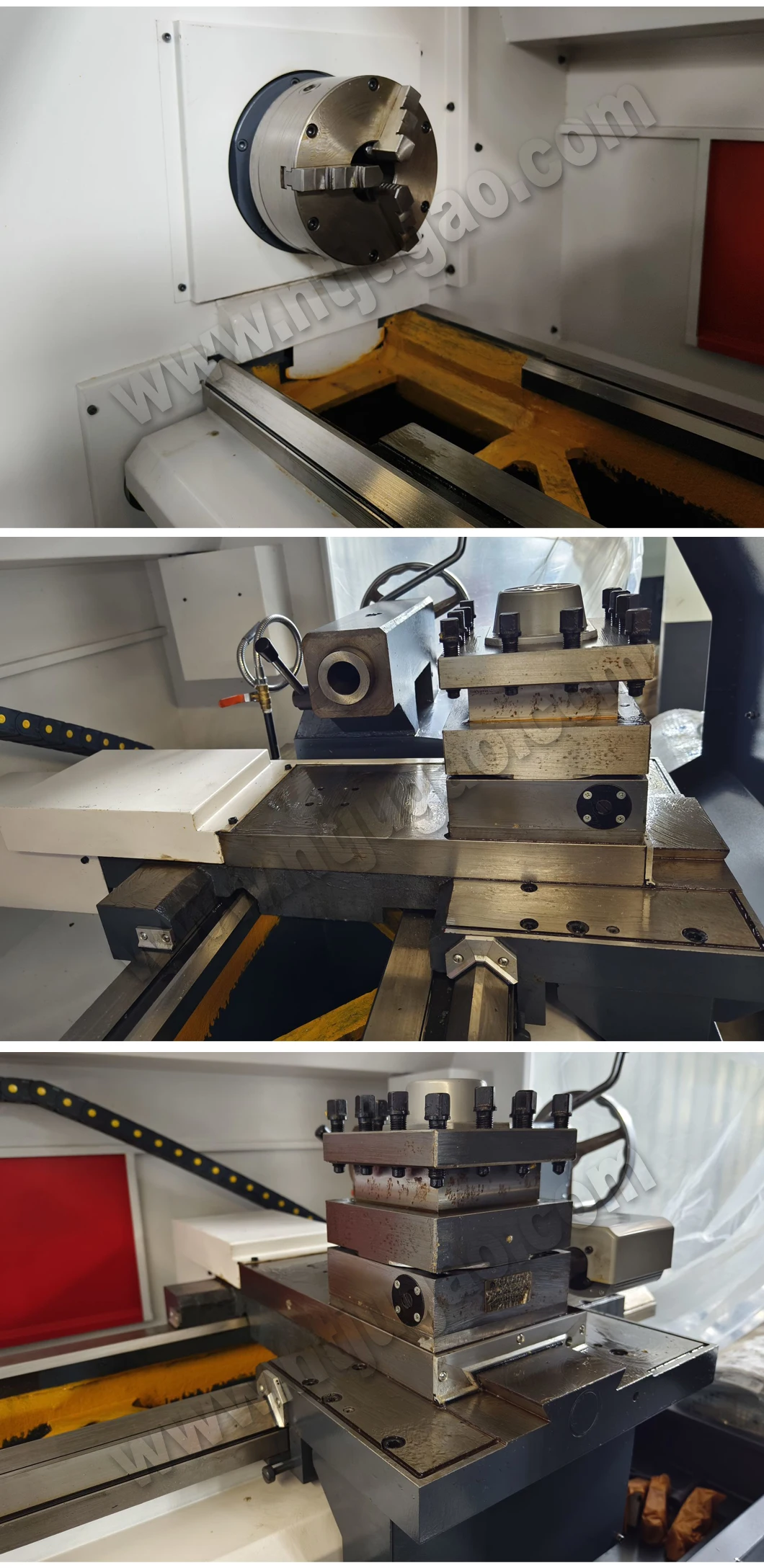 High Precision 3 Axis Cnc Lathe Machine Ck6140/Ck6150 Lathe Horizontal ...