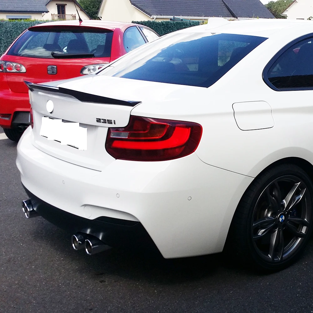F22 F87 M4 Style Carbon Fiber Rear Trunk Wing Spoiler For Bmw F22 2 ...