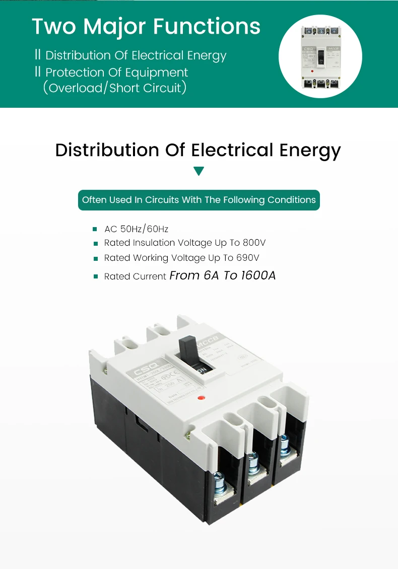 Csq Hycm1 Mccb Types Of Electrical Circuit Breakers Low Voltage 100a ...