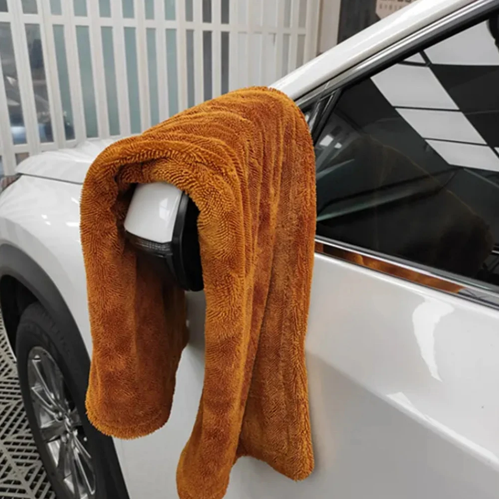 Dual Layer Ultra Thick Plush Auto Detailing Towel Buffing Drying Super ...