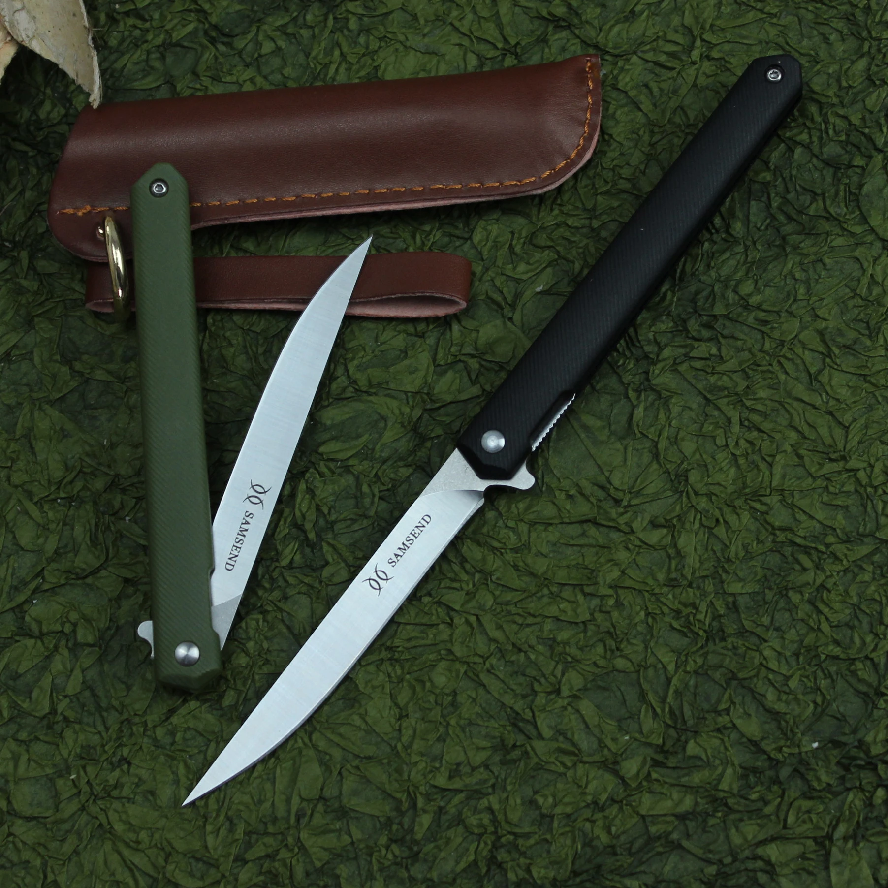 Nylon Fiber Pen Knife 440 C Sanding Scalpel Folding Blade