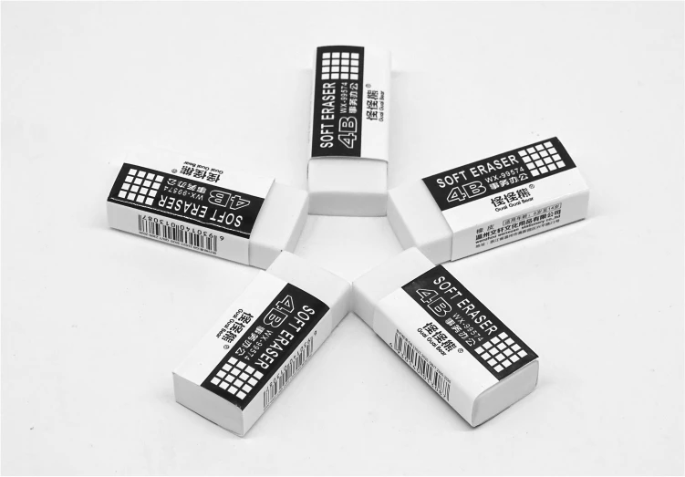 Sales 4b Business Office Soft Eraser White Pencil Eraser Kids Set For ...