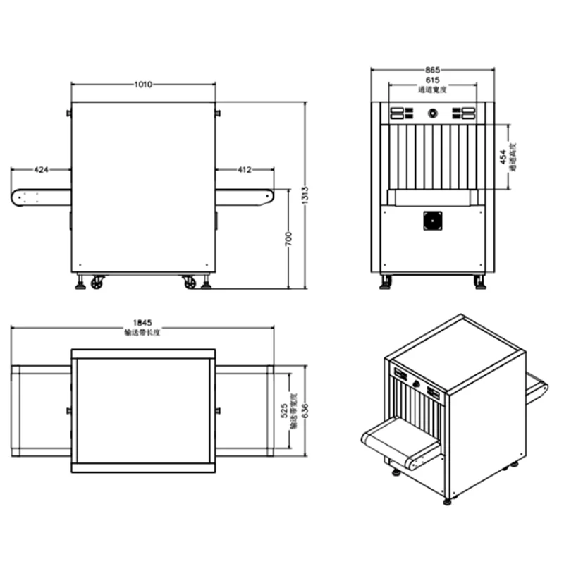 Customs X-ray Small Baggage Scanner 6040 Price Parcel Luggage Airport ...
