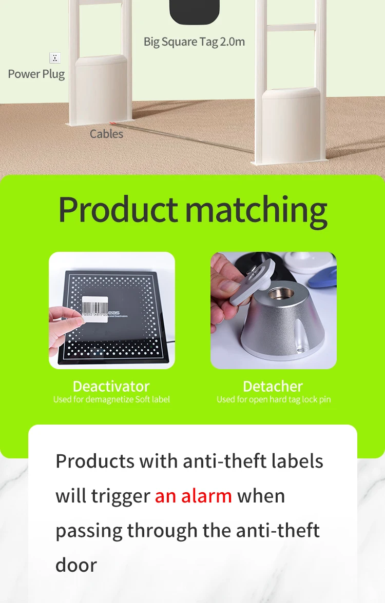 XUNMA Clothing Stores and Supermarket Anti-Theft System