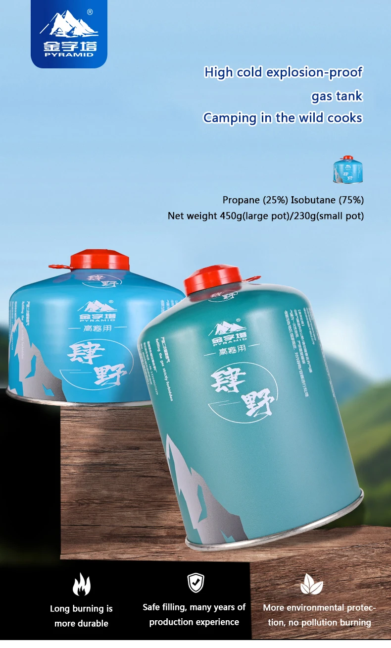 Factory Customized Logo Butane Alpine Gas Cylinder Cartridge Propane ...