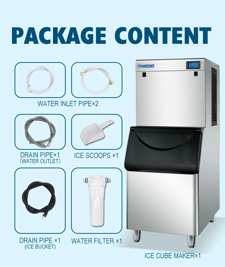 High Quality Ice Cube Maker Machine - 500kg/day Industrial
