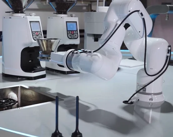 Robot Coffee Vending Machine Fully Automatic Coffee Machine Robot ...