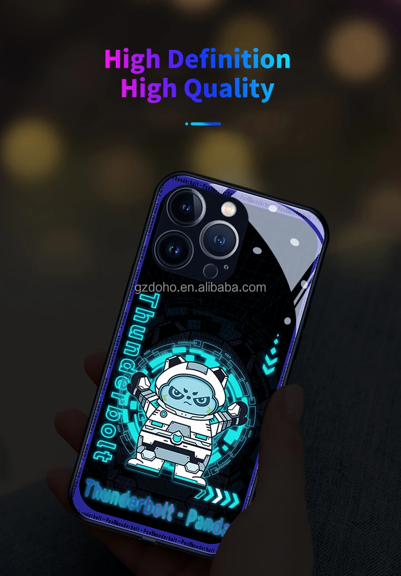 Smart Glow in the Dark Phone Case - Perfect for Iphone, Samsung, and Huawei