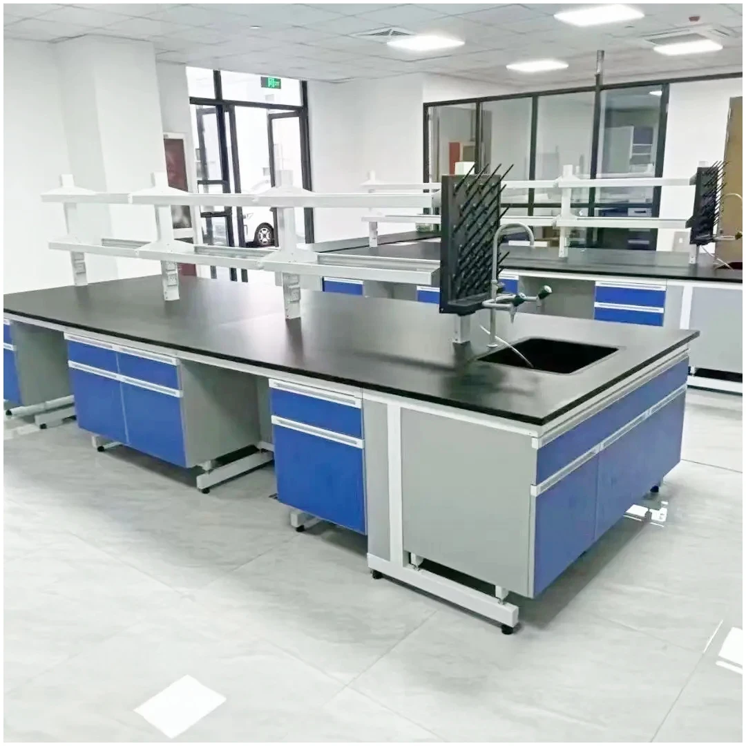 Customizable Laboratory Furniture Chemistry Island Lab Bench For School ...