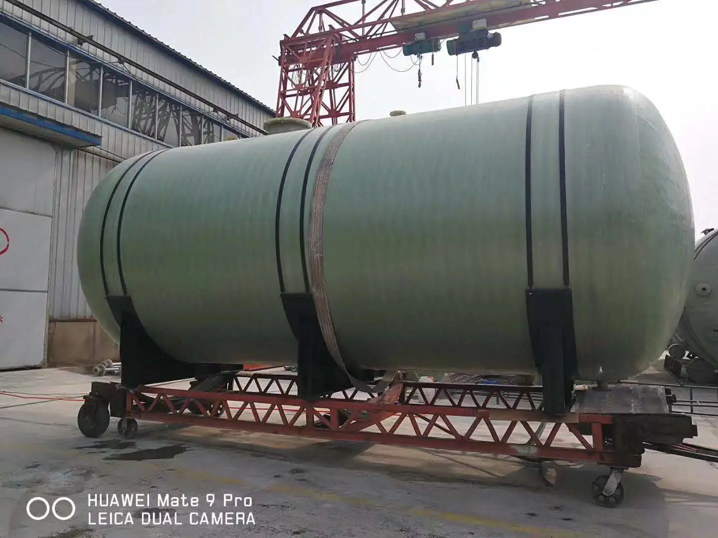 Hot Resistance FRP GRP Fiberglass Horizontal Storage Tank Smooth Finish ...