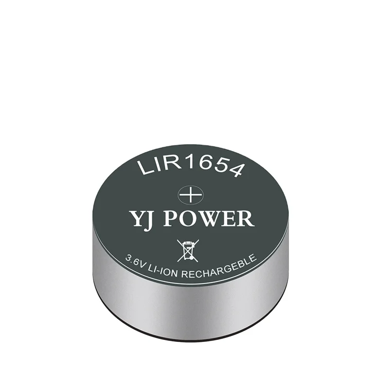 CE Approved Button 3.6v li-ion battery LIR1054 1254 1454 1654 35mAh ...