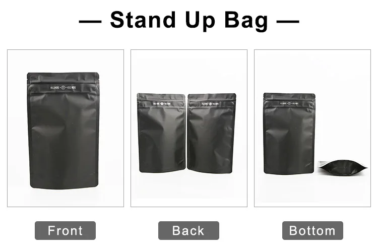 Aluminum Foil Lined Stand Up Pouch Custom Soft Touch Bag Smell Proof ...