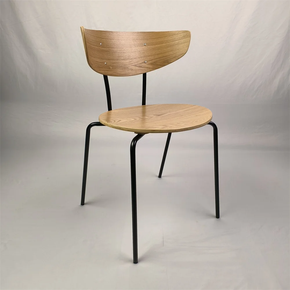 Canteen Buffet Restaurant Wooden Dining Chair Solid Wood Bentwood ...